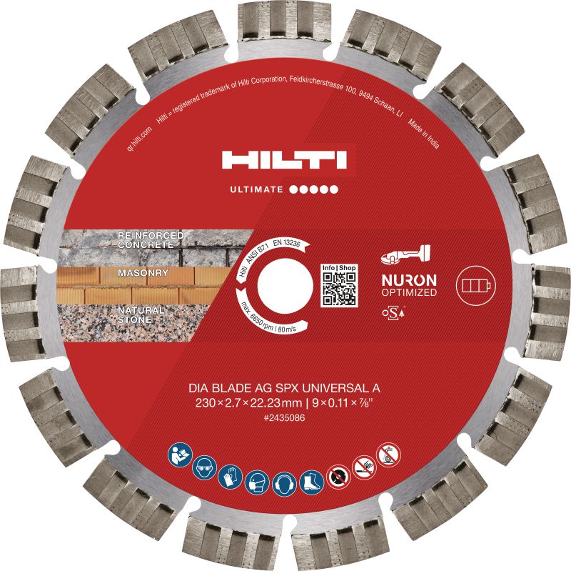 SPX Universal diamond blade - Diamond blades and cup wheels - Hilti New ...