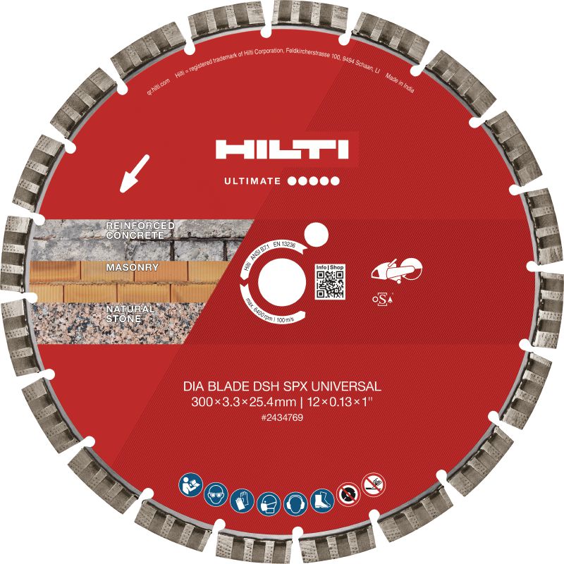 SPX Universal diamond blade - Diamond blades and cup wheels - Hilti New ...