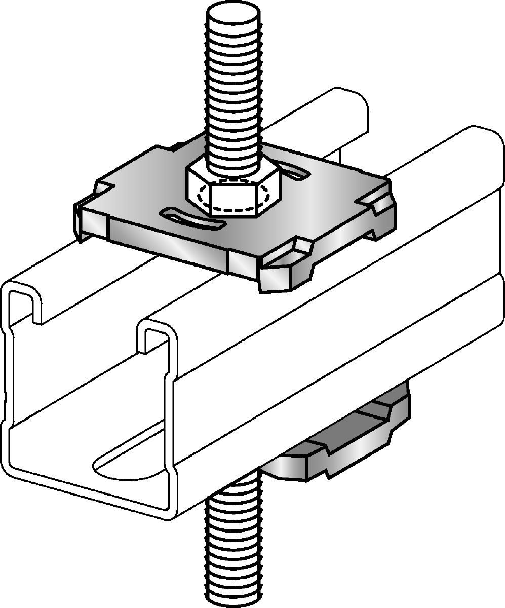 MQZ-L-F Bored plate - Standard fixings for support systems - Hilti New ...